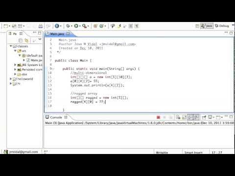 Java Multidimensional 2D Arrays Tutorial - YouTube