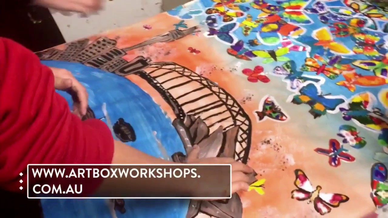 Art Box Workshops Collaborative creations - YouTube