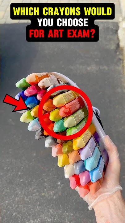 Which crayons would you choose for art exam - YouTube