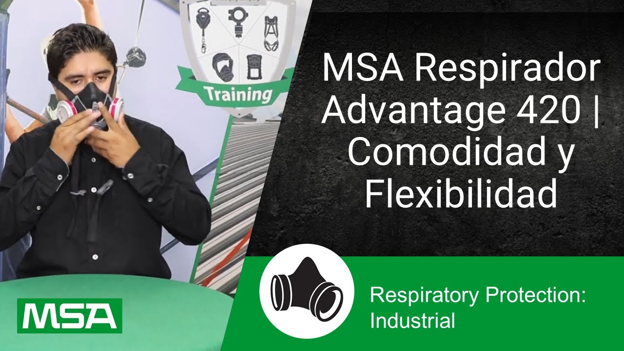 MSA Respirador Advantage 420 | Comodidad y Flexibilidad - YouTube