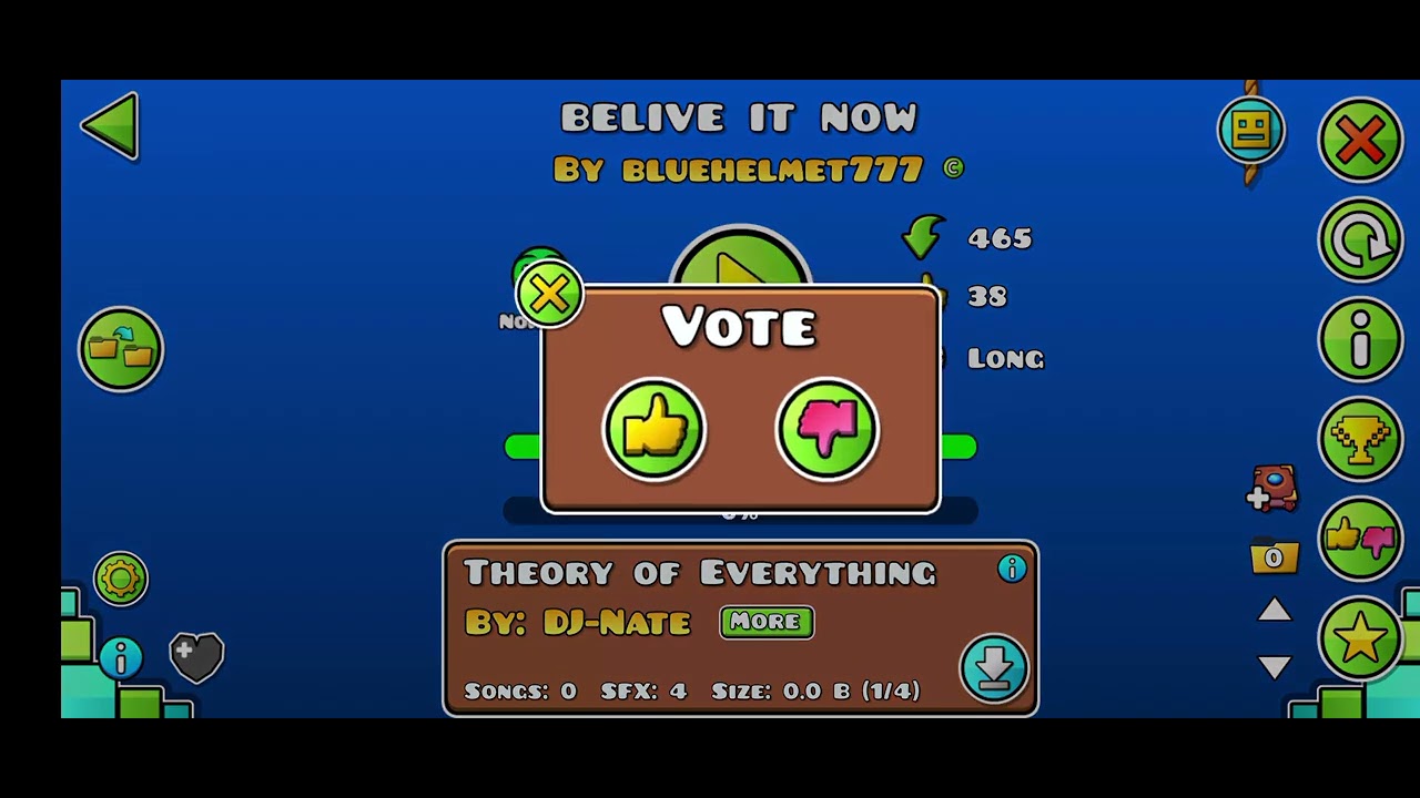 Level GD name BELIEVE IT NOW - YouTube