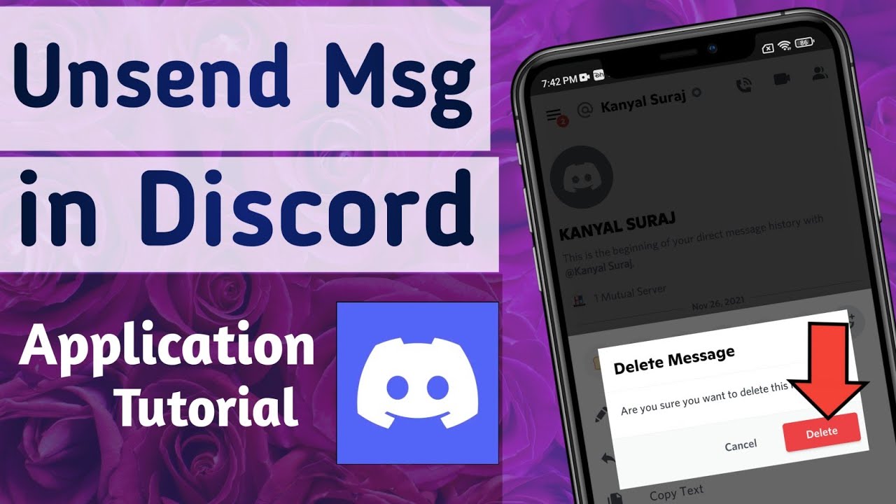 How to unsend Messages on Discord App - YouTube