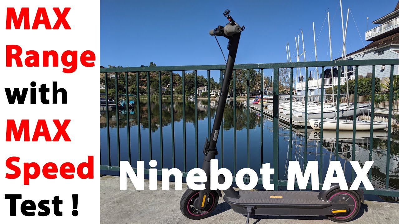 Ninebot MAX | Max Range with Max Speed Test with GPS Data - YouTube