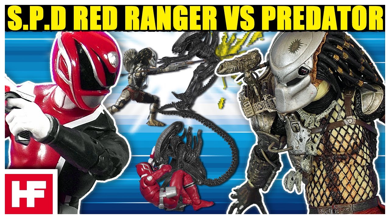 S.P.D Red Ranger VS Predator *DeathMatch* - YouTube