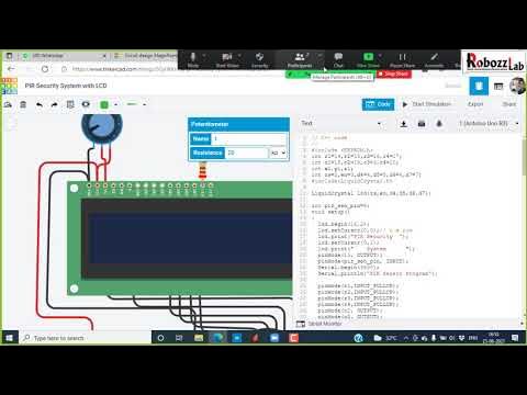 Arduino LCD Keypad interfacing Programming Thinker Cad - YouTube