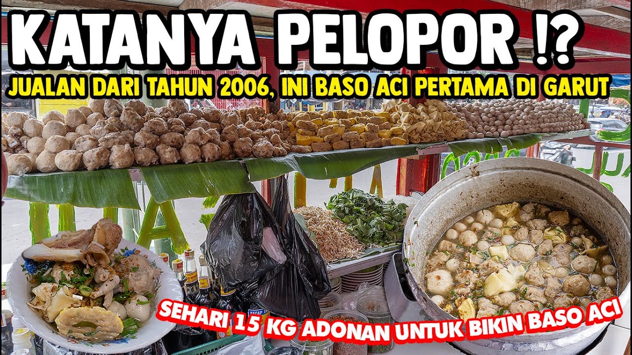 Katanya Ini Yang Pertama Jualan Baso Aci Di Kota Ini Youtube