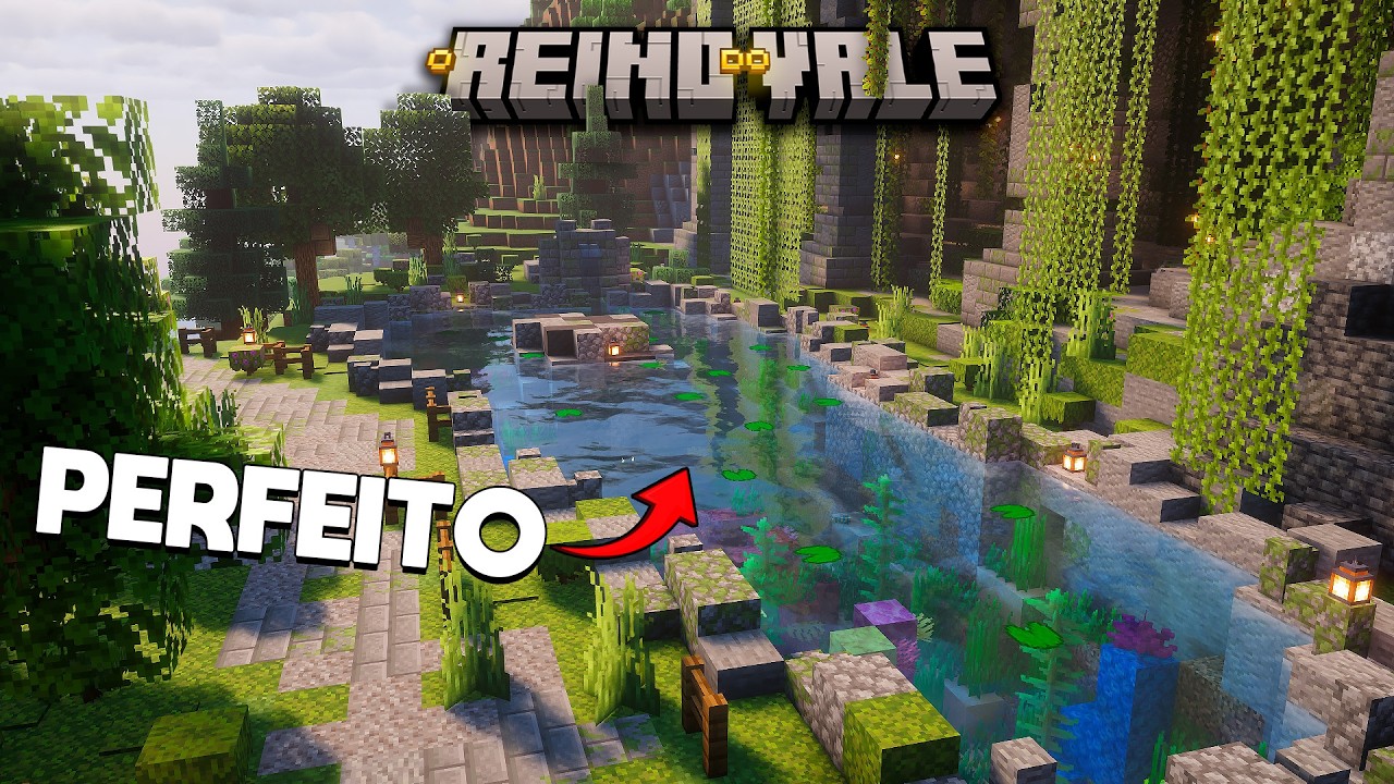 Construí o LAGO PERFEITO para o meu Reino! | Minecraft: O Reino do Vale ...