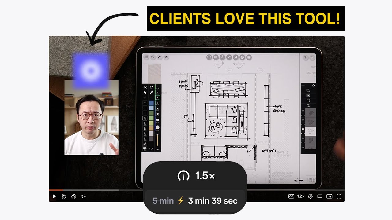 Can iPad REALLY replace traditional drawing? (Interior space planning) - YouTube