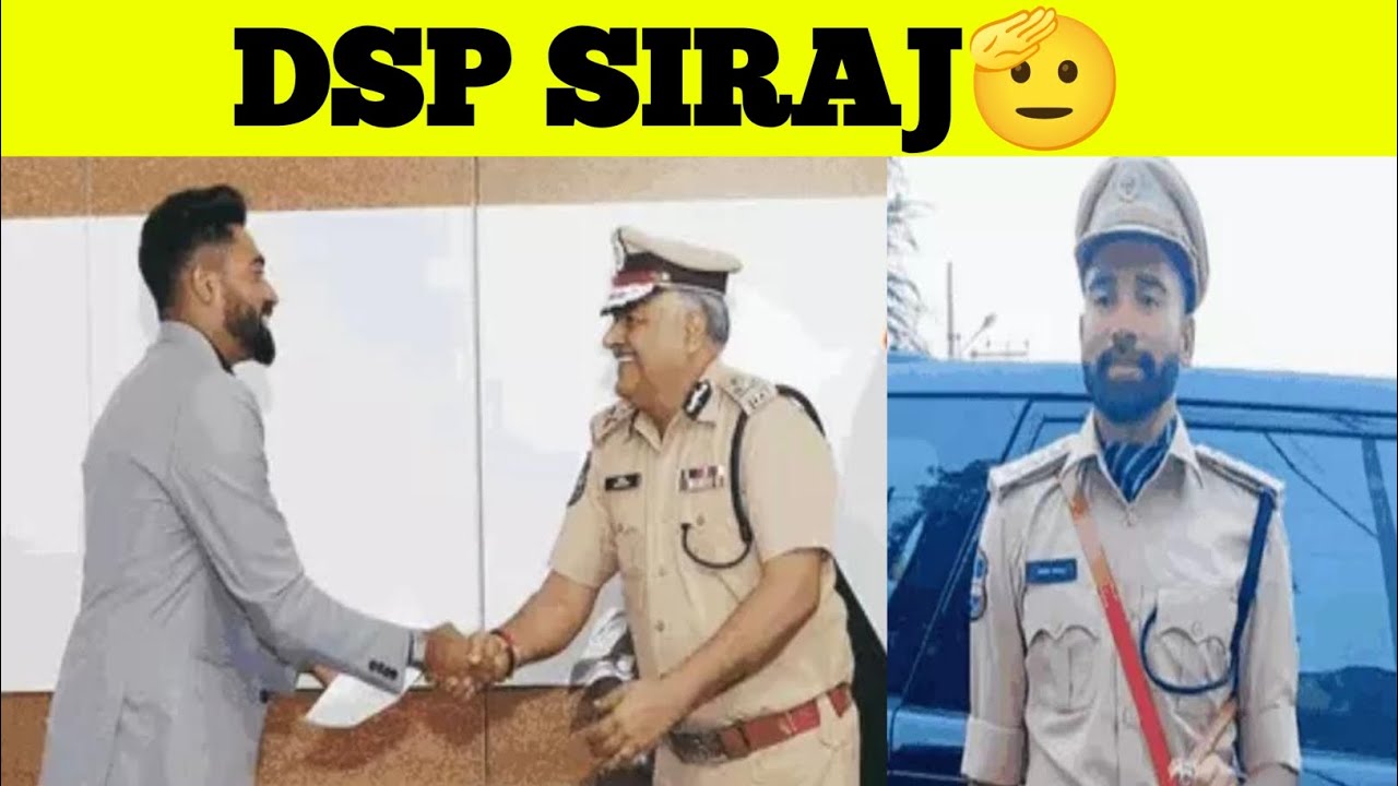 Mohd. Siraj reports to DGP, takes charge as DSP in Telangana| GK Earth channel - YouTube