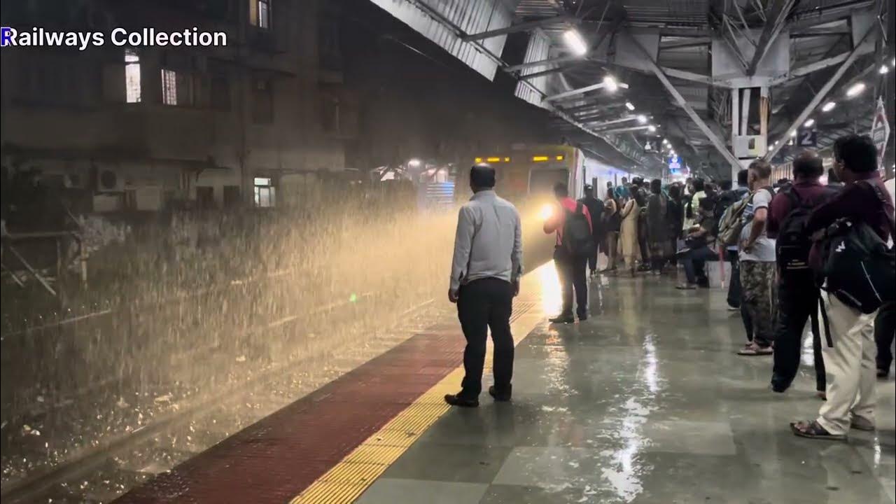 Byculla Railways Station Mumbai ll Mumbai Local Train Arrival and Departure - YouTube