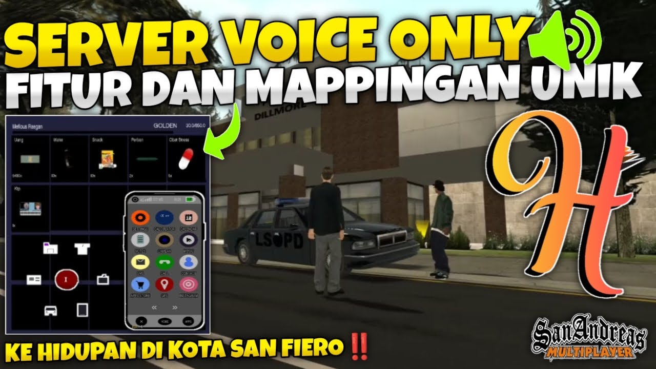 SERVER GTA SAMP VOICE ONLY FITUR DAN MAPPINGAN UNIK ! - REVIEW SERVER SAMP ROLEPLAY INDONESIA ...