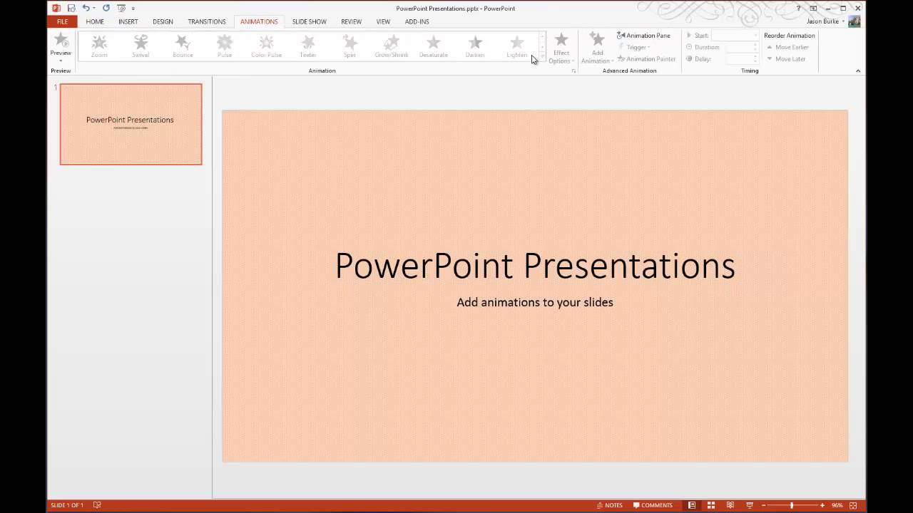 How to Add Animations to Microsoft PowerPoint Slides - YouTube