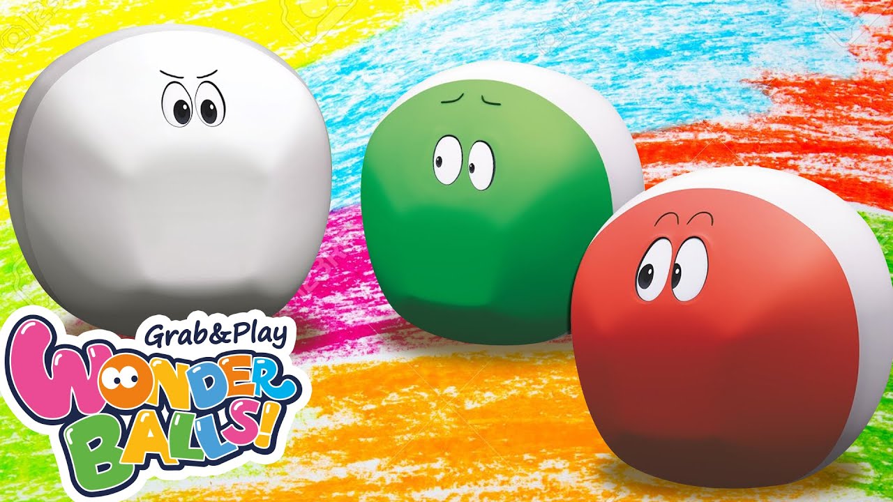 WonderBalls: Red vs White Crayon | WonderBalls Playground | Crayon Crew ...
