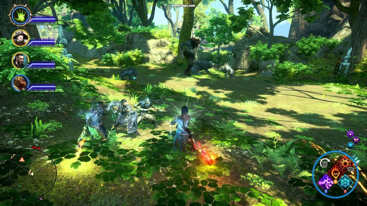 Dragon Age Inquisition: giant,bronto,great bear fight. - YouTube