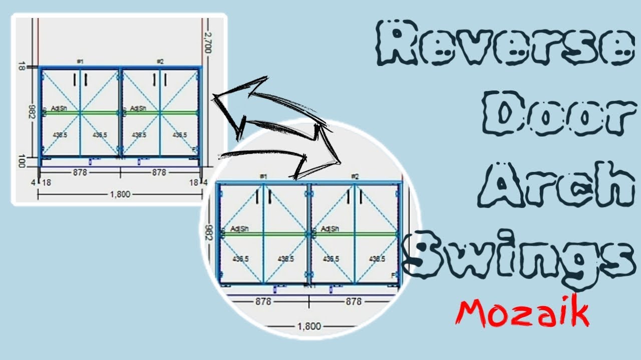 Reverse Door Arch Swings in Mozaik #mozaik #mozaiksoftware # ...