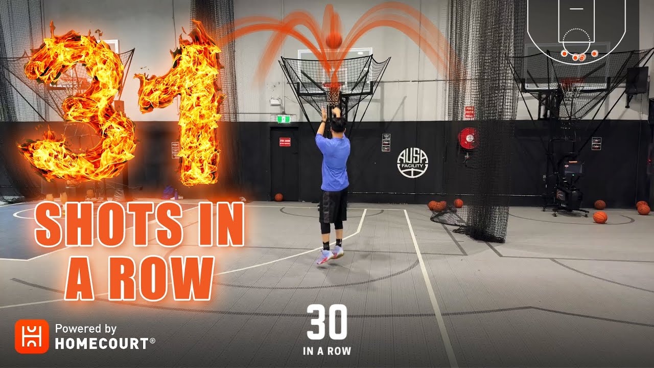 Mastering Basketball Jump Shots 31 in a row with @HomeCourtAi App 🏀 🔥 ...