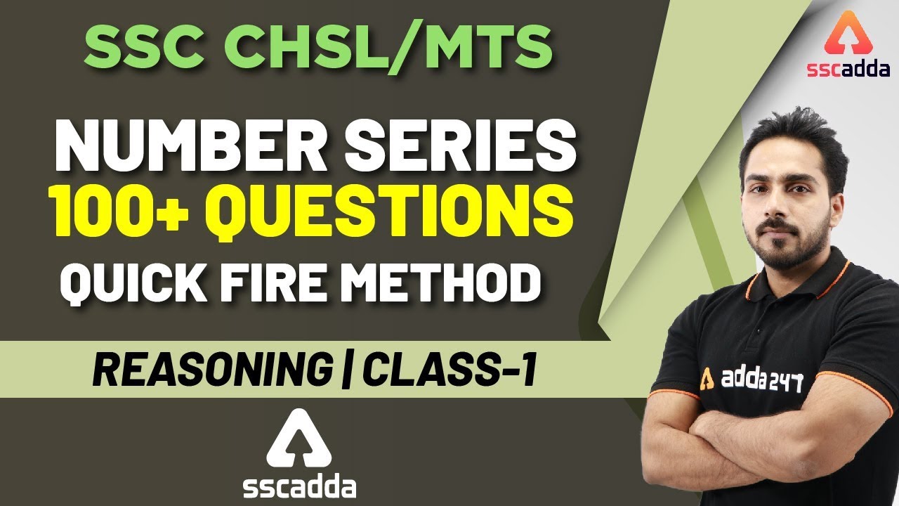 SSC CHSL | MTS 2019 | Reasoning | Number Series 100+ Questions - YouTube