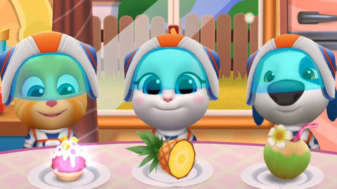 My Talking Tom Friends - Space Decorations & Catch up to Roy - Space ...