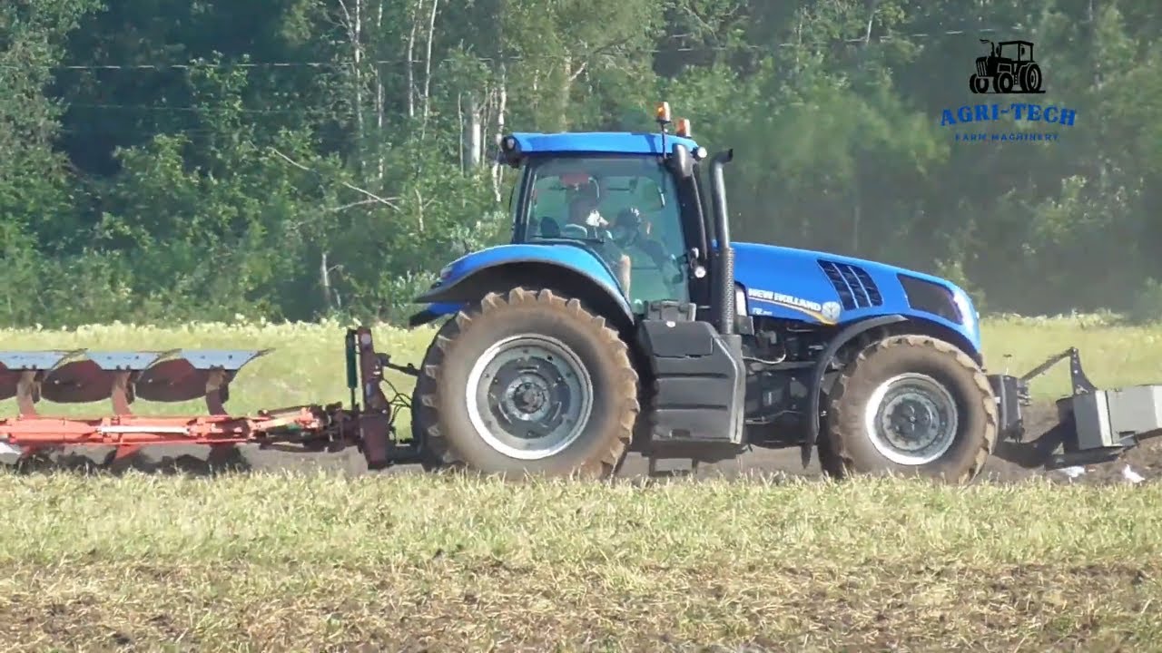 Bright Blue Ploughing | New Holland & Kverneland - YouTube