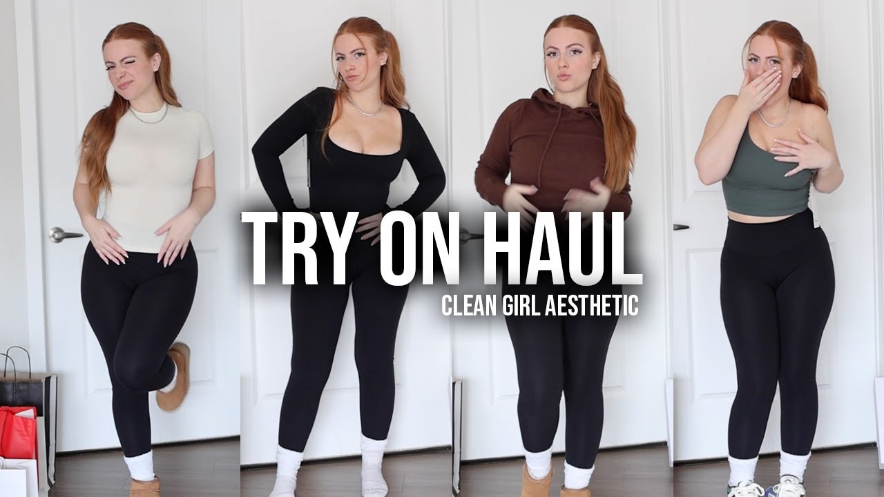 Clean girl fall try-on haul - YouTube