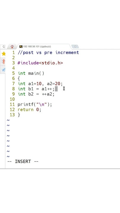#42 Learn C Programming : post vs pre increment operator | CppBuzz.com | #shorts - YouTube