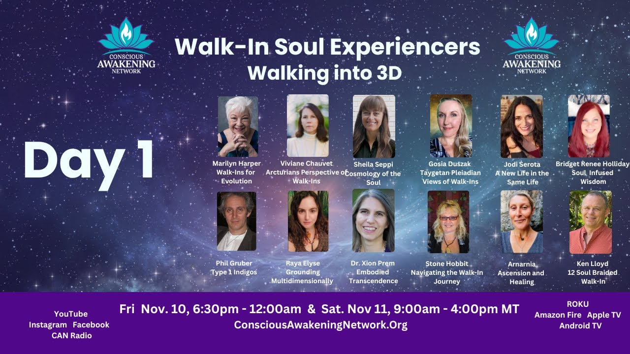 Day 1 - Walk-In Soul Experiencers - Walking into 3D - YouTube