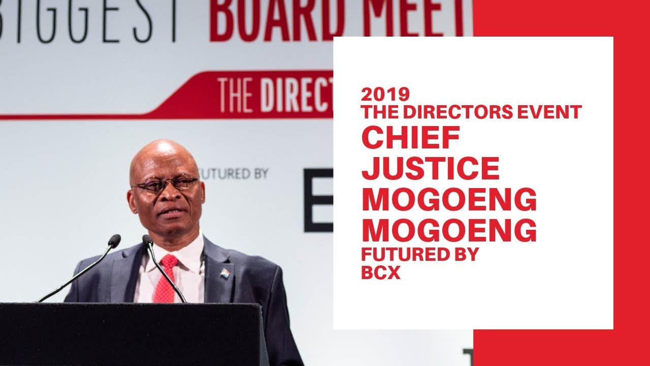 Chief Justice Mogoeng Mogoeng delivers a meaningful message at The ...