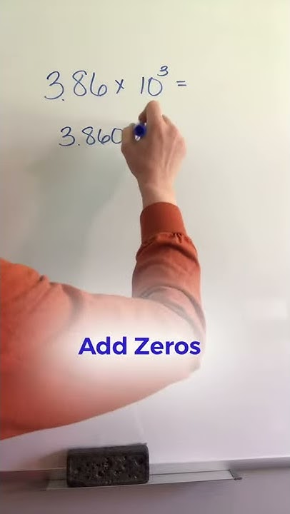 Converting From Scientific Notation To Standard Form - YouTube