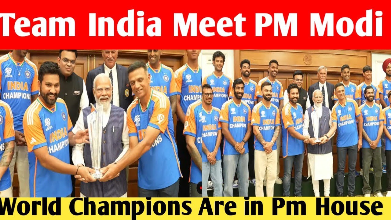 World Champions Meet PM Modi !! T20 World Cup!!It's Celebration Started ...
