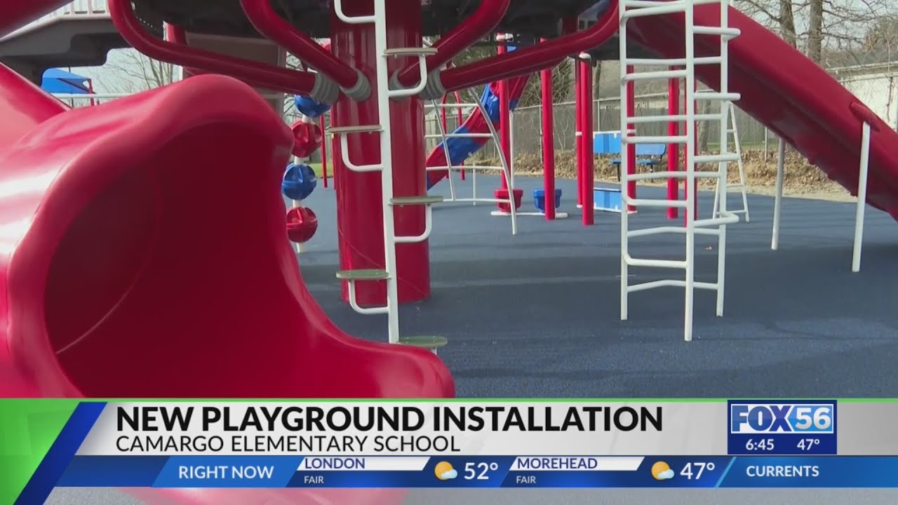 Camargo Elementary unveils new sensory-friendly playground - YouTube