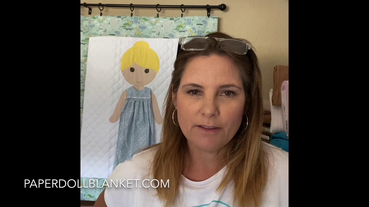Paper Doll Blanket Border Tutorial - YouTube