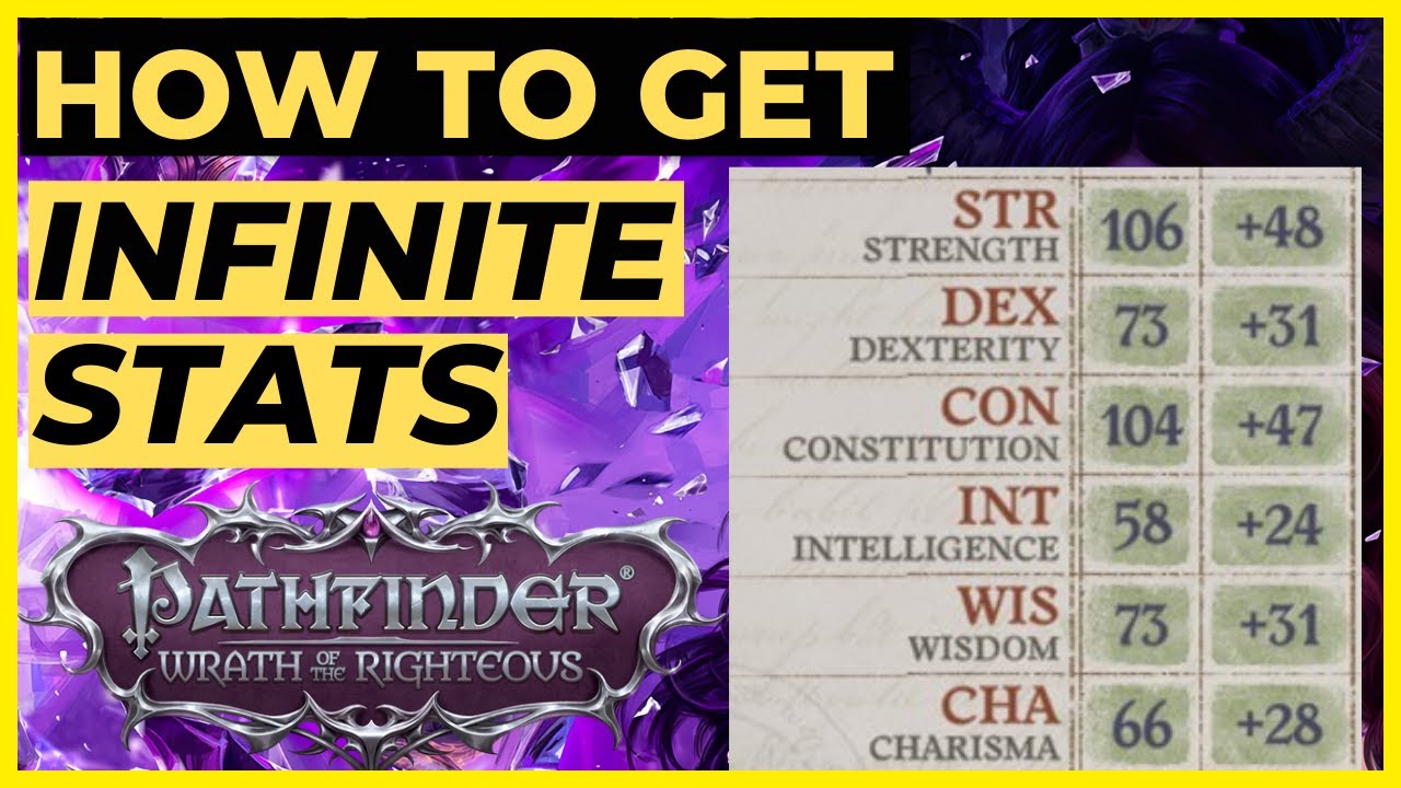 PATHFINDER: WOTR - How to get INFINITE Stats! The Ultimate CHEESE ...