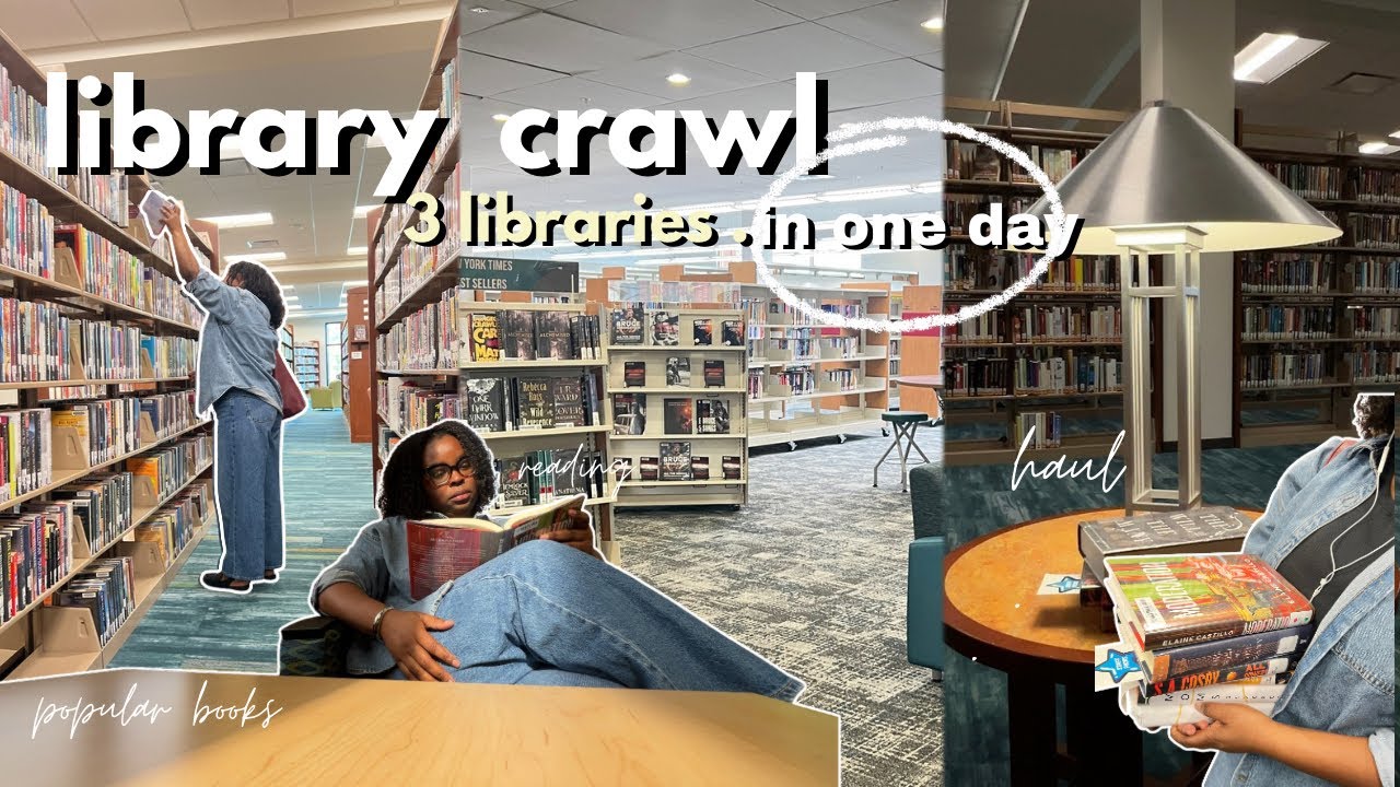 Library Crawl vlog | Visiting multiple libraries and cozy reading - YouTube