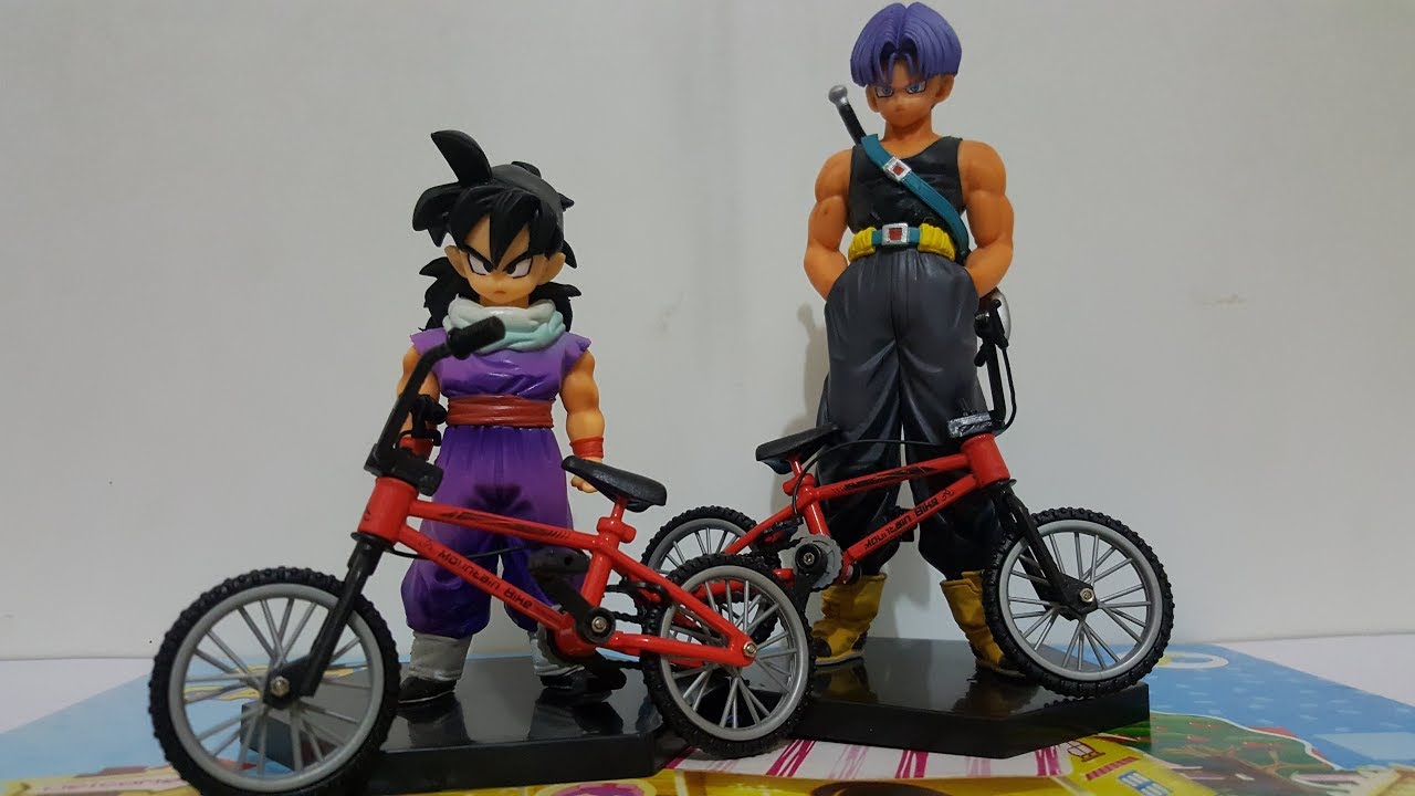 Dragón Ball Z Figuras Trunks & Gohan En Bicicleta Bmx Bike - YouTube