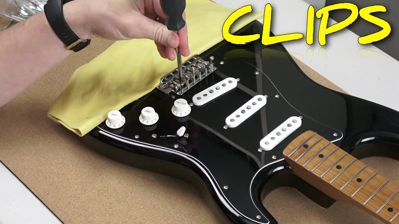 How to Install a Fender Stratocaster Tremolo Bridge and Claw - YouTube