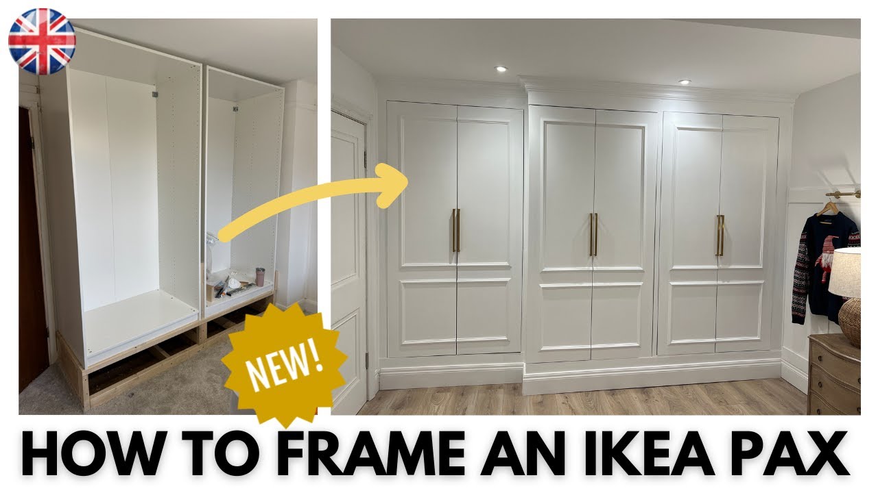 IKEA PAX DIY HACK How to Frame Pax for That Fitted Look (Even After a B ...