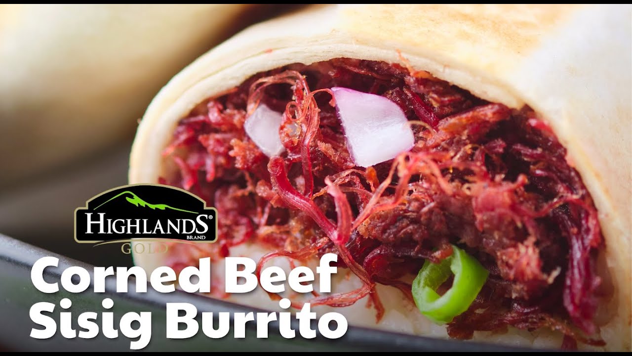 Easy Corned Beef Sisig Burrito Recipe - YouTube