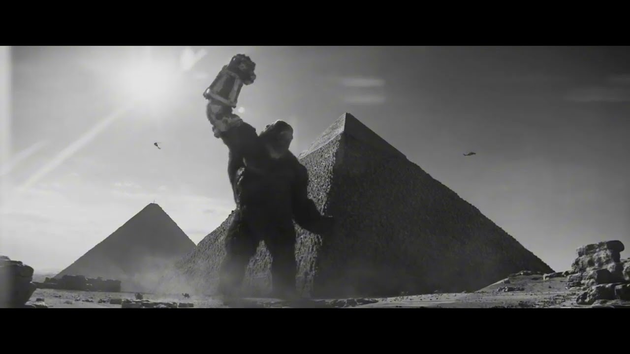 Godzilla vs Kong Egypt Fight With 1933/1954 SFX - YouTube