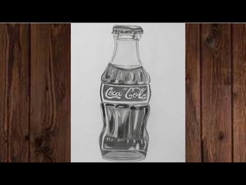 Coca Cola bottle sketch || pencil shading - YouTube