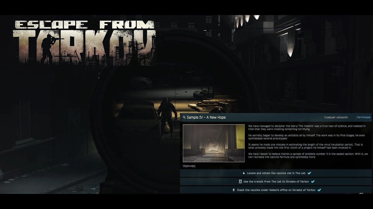 SAMPLE IV EN STREETS OF TARKOV (OFICINA DE KABAN) GUIA YOUTUBE - YouTube