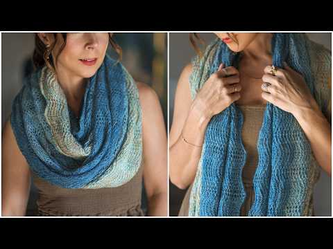 This Beginner Lace Cowl Is SO Much Easier Than It Looks | Mandevilla