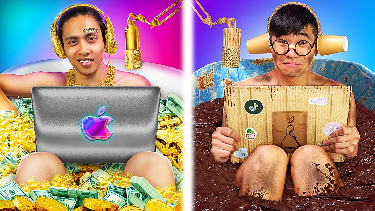 Tantangan Streamer / Streamer Kaya versus Streamer Miskin - YouTube