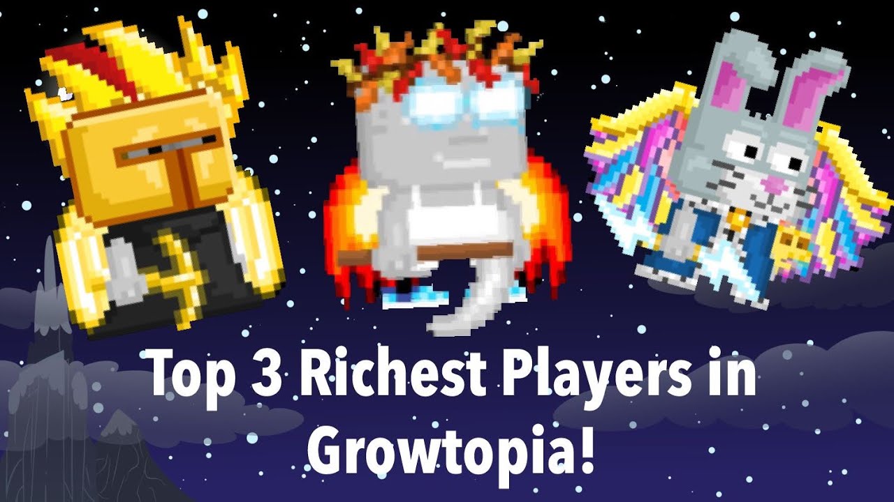 Top 3 Richest players in Growtopia! *OMG* (600 BGL) - YouTube