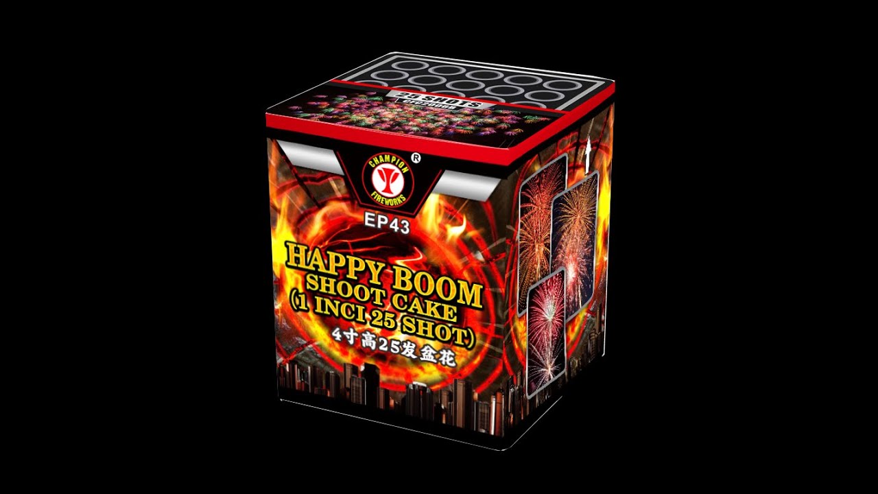 Happy Boom Shoot Cake（1 Inci 25 Shot）, CFC2006B - YouTube