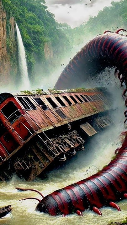 AI Nature Travel | Amazon Jungle Exploration | Abandoned Train In River ...