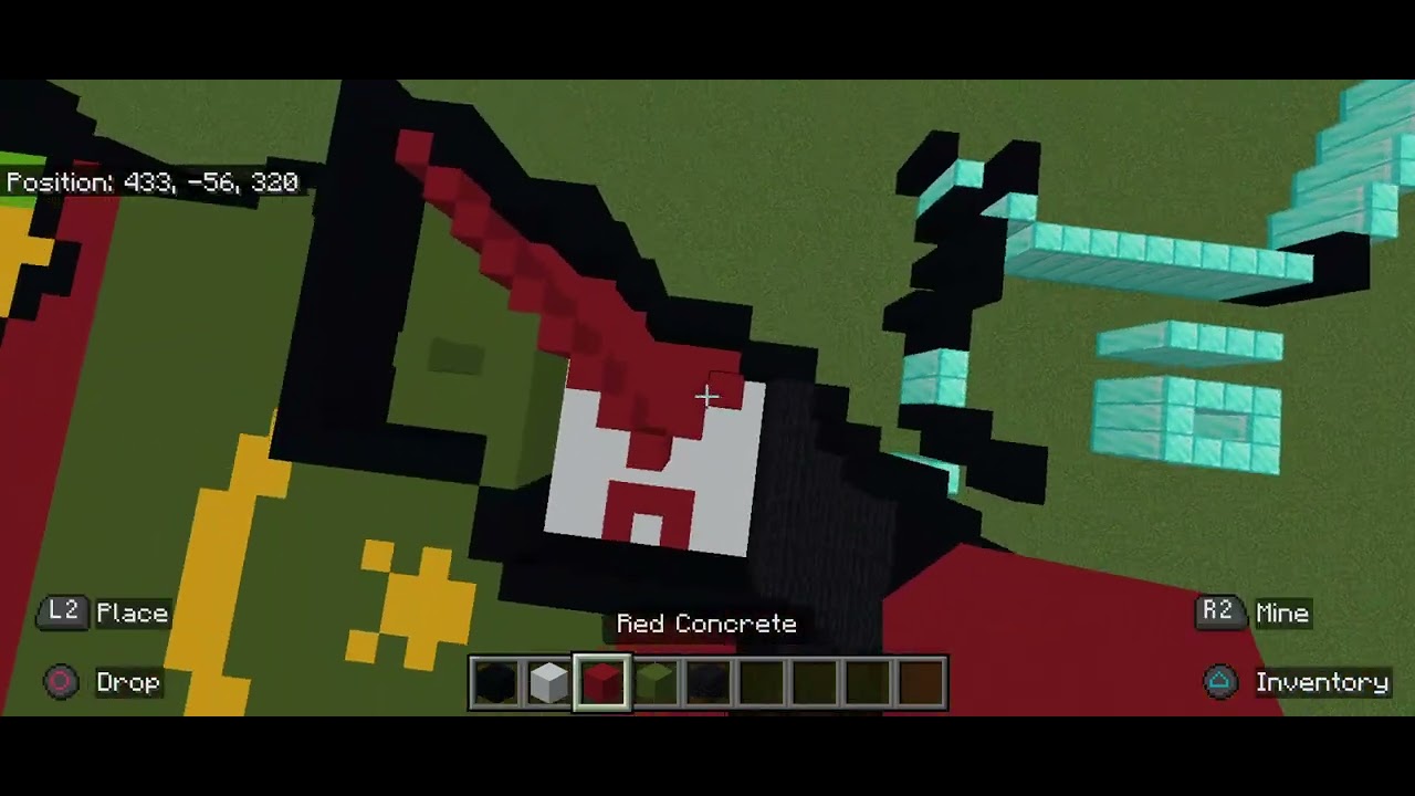 how to build a small scale revamped world flag map in minecraft part ...