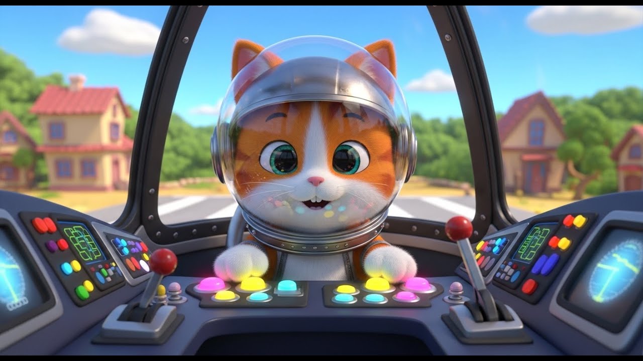The Cat Who Rode a Rocket | Fun Nursery Rhyme Song for Kids - YouTube