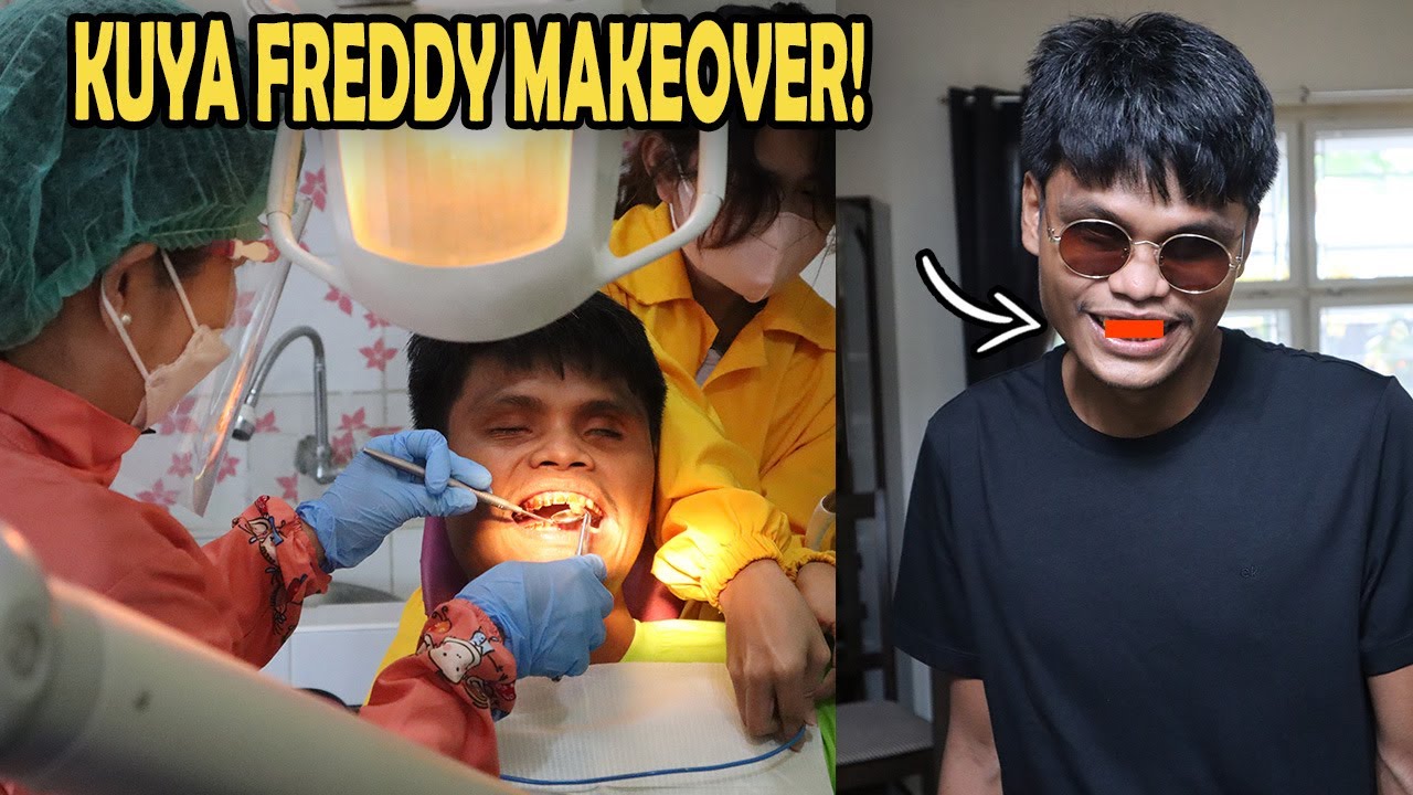 KUYA FREDDY MAKEOVER! ANG PUTI NA NG NGIPIN! - YouTube