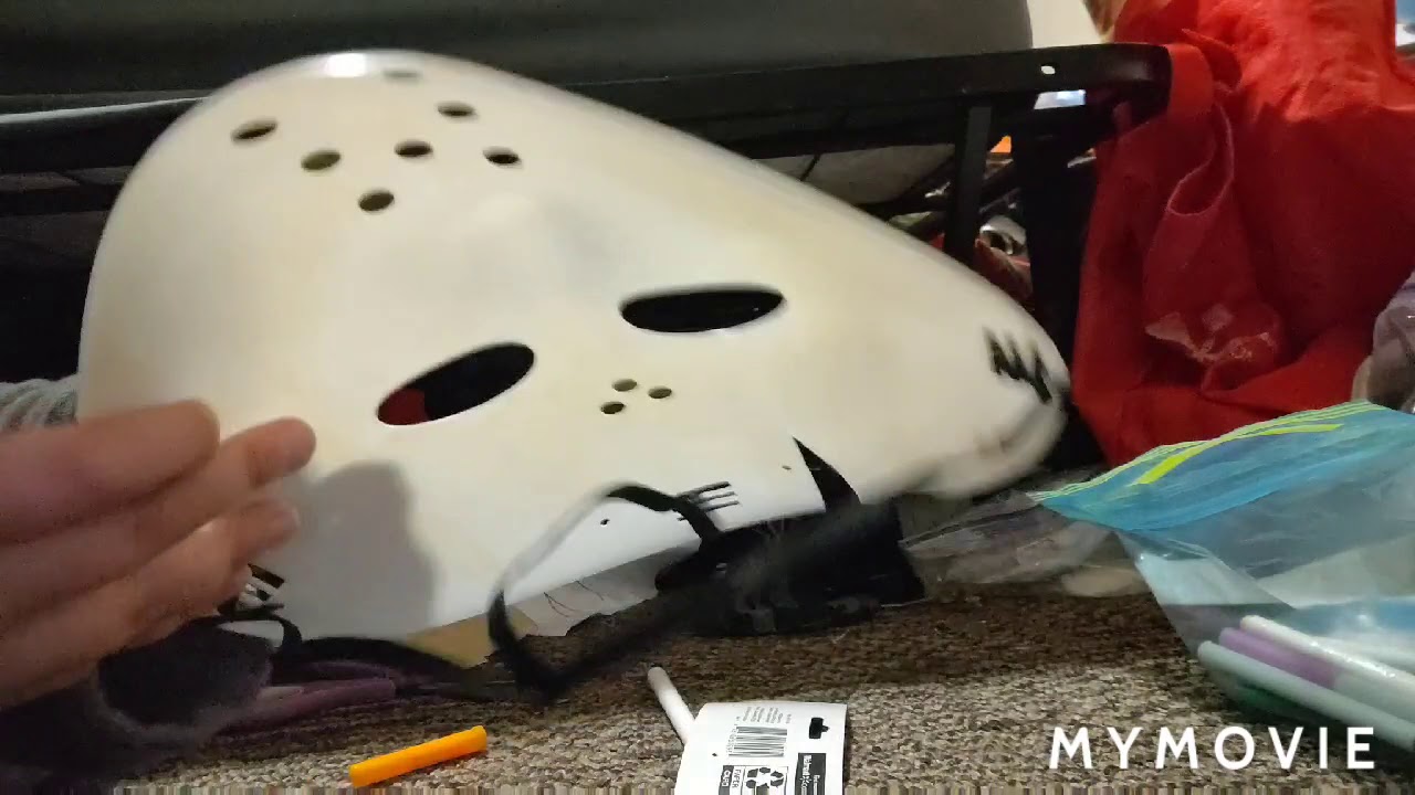 how to make a Jason part 8 mask - YouTube