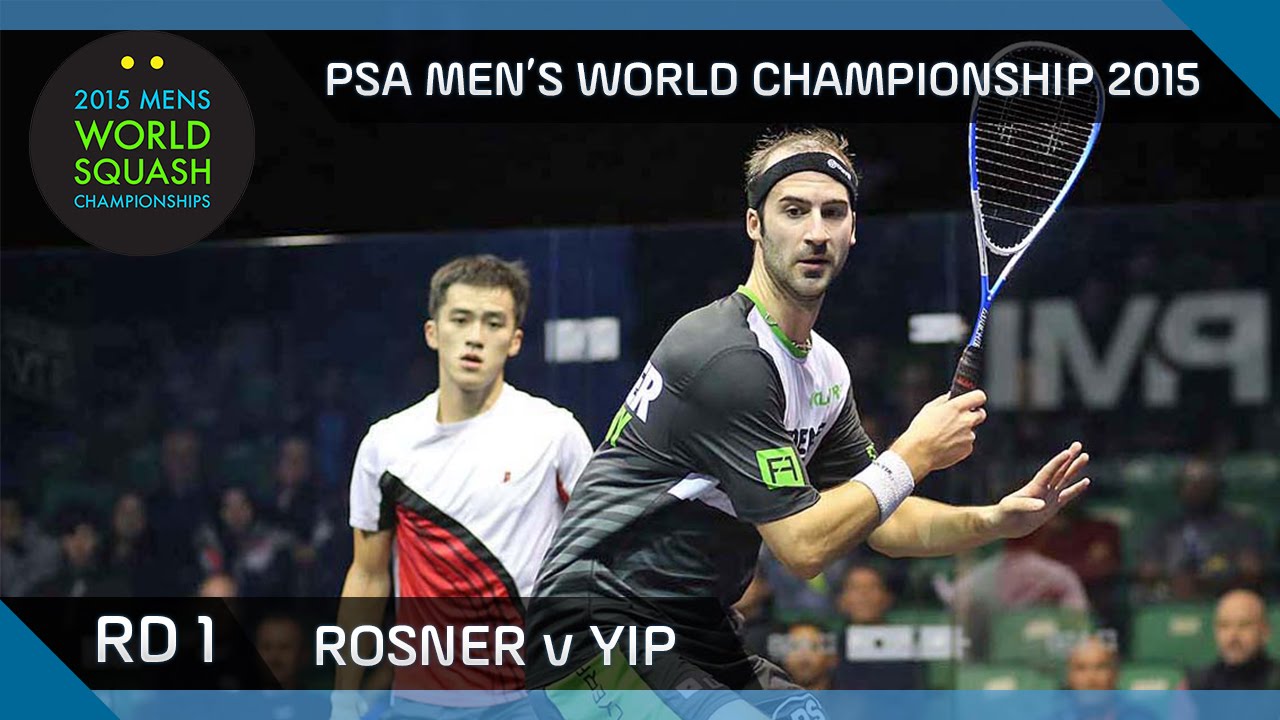 Squash: 2015 PSA Men's World Championship Rd 1 Highlights: Rosner v Yip - YouTube